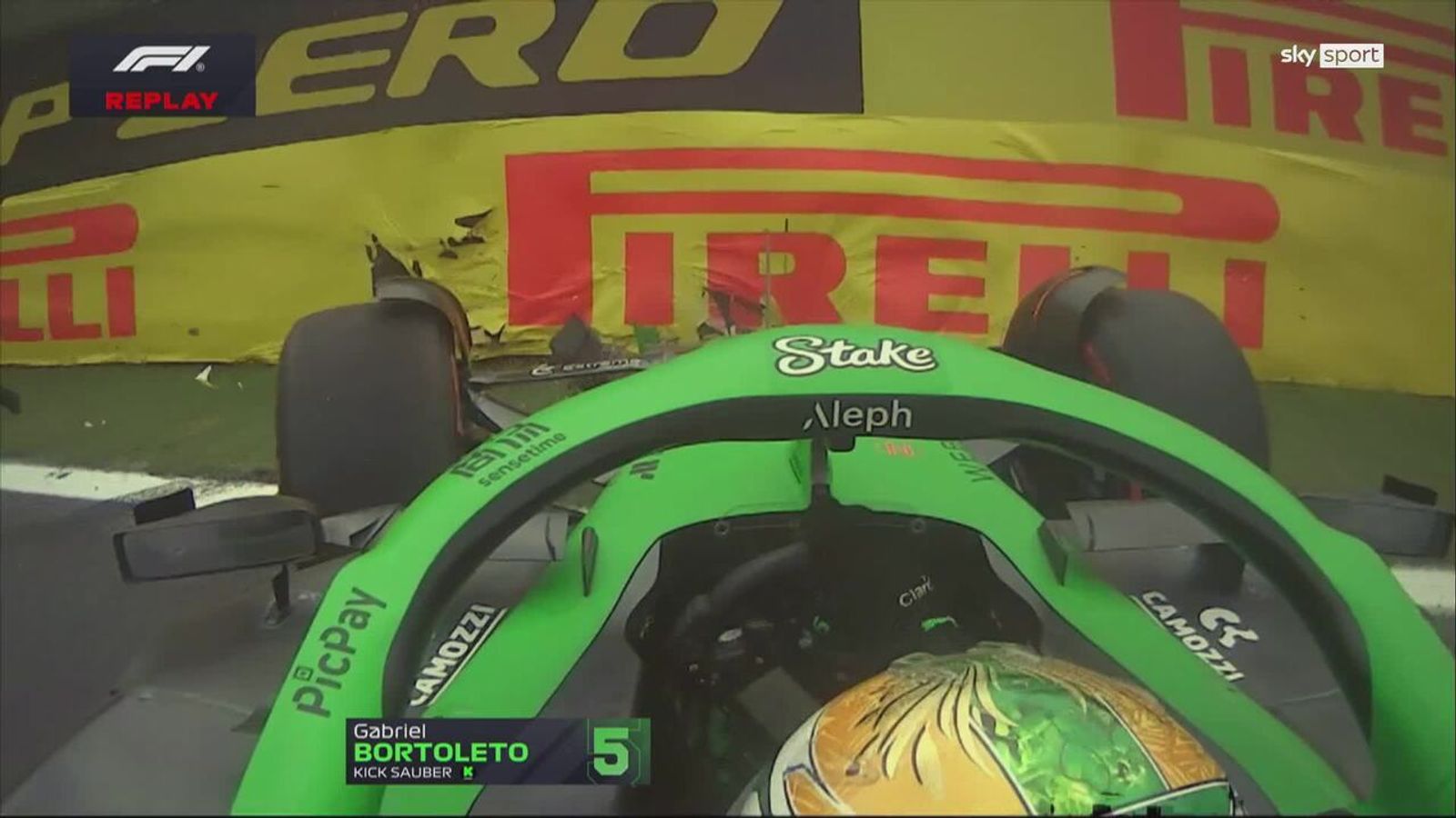 Bortoleto-Crash sorgt für Safety Car am Start | In-Race Video | Formel ...