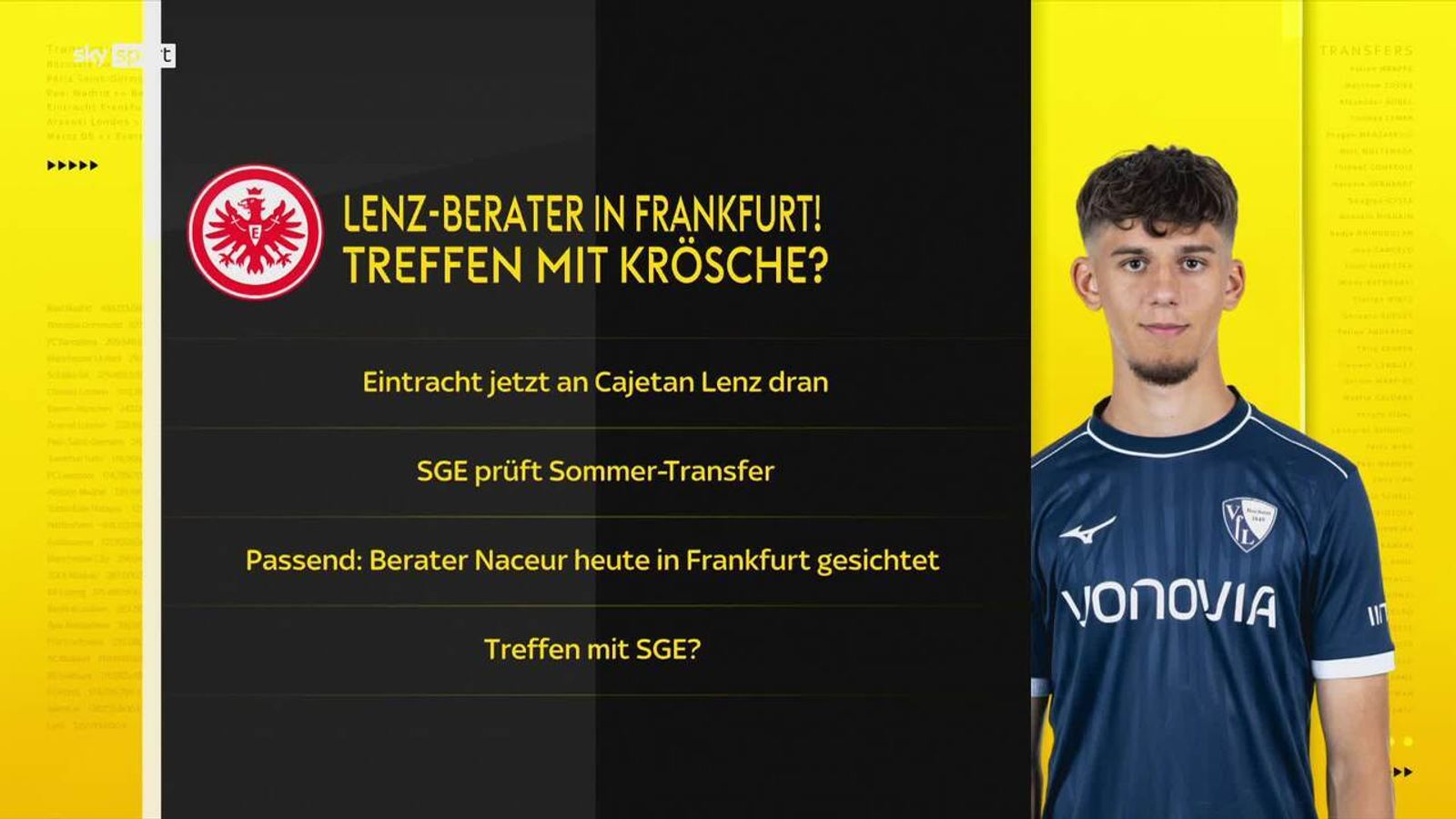 Lenz-Berater in Frankfurt! Treffen mit Krösche? | Fußball News | Sky Sport