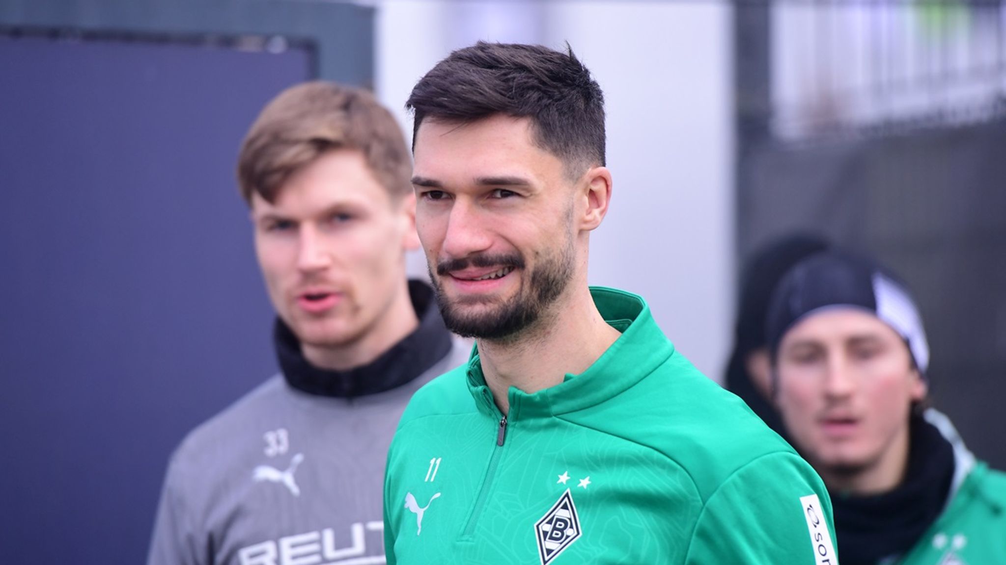Tim Kleindienst ist zurück im Teamtraining von Borussia Mönchengladbach ...