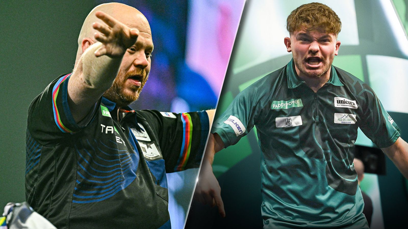 Justin Hood und Charlie Manby im Achtelfinale der Darts-WM - Nathan ...