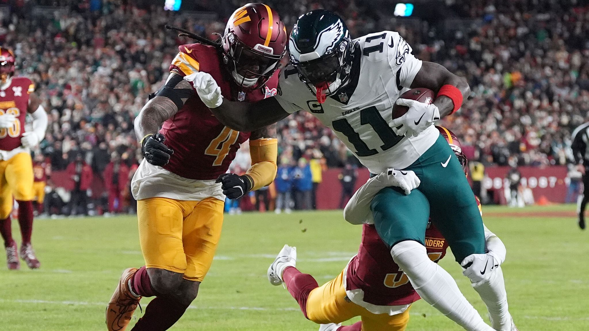 Philadelphia Eagles siegen in der NFL gegen die Commanders | NFL News ...