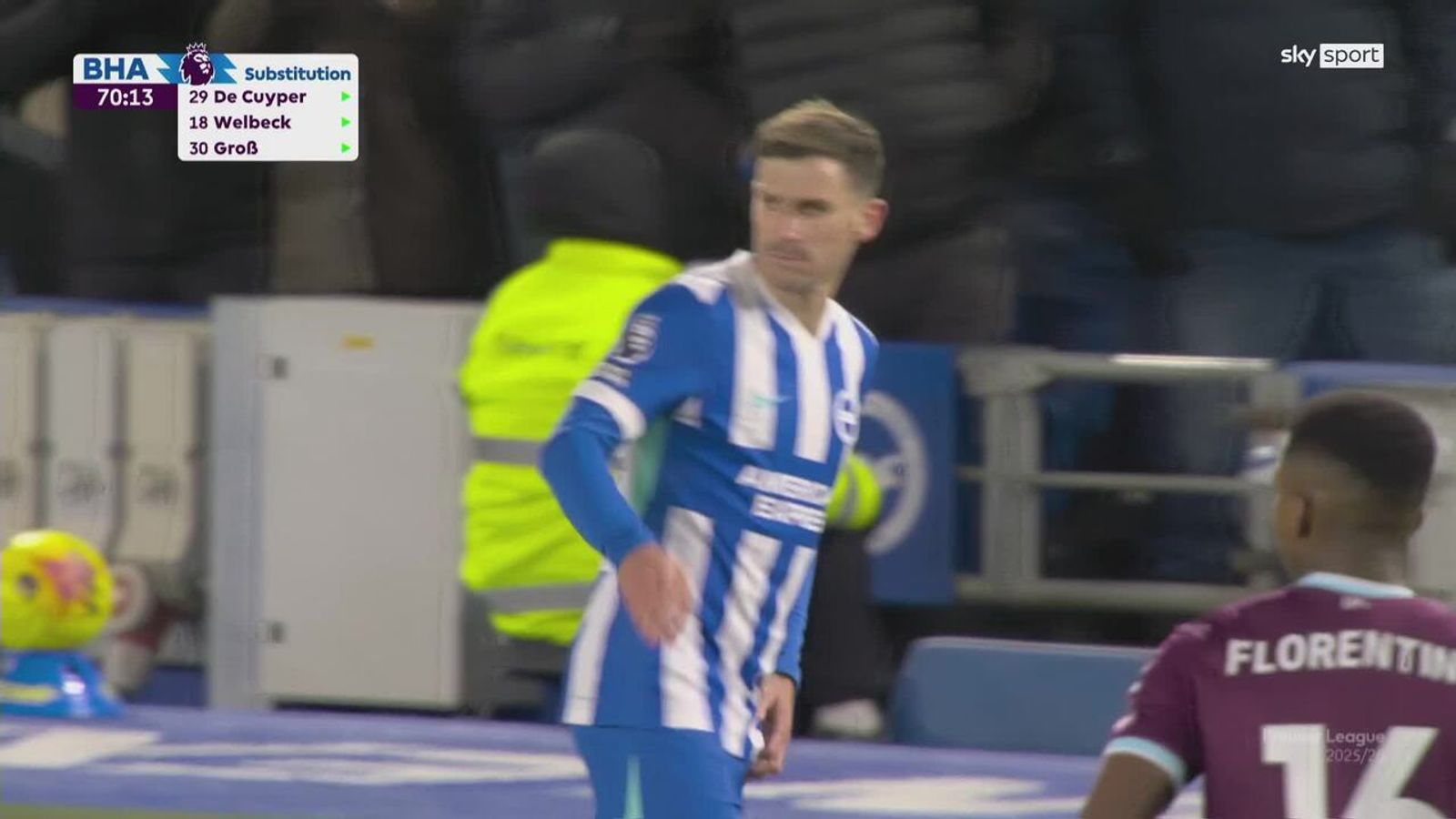 Groß is back! Standing Ovations und Jubel bei jeder Ballberührung ...