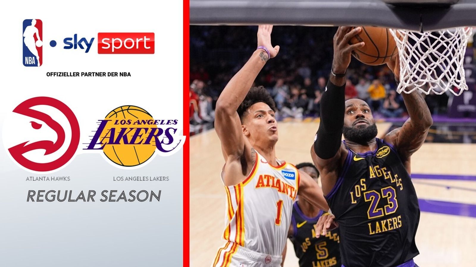 James glänzt bei Lakers-Sieg gegen Hawks | NBA News | Sky Sport