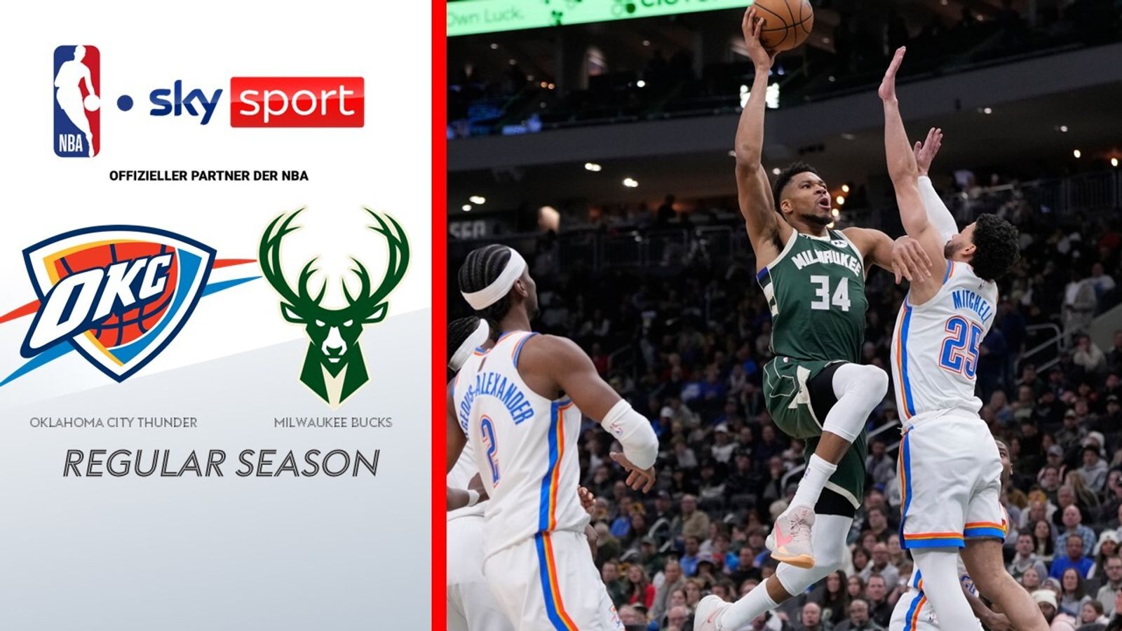 Ansage im MVP-Race: OKC siegt bei den Bucks | NBA News | Sky Sport