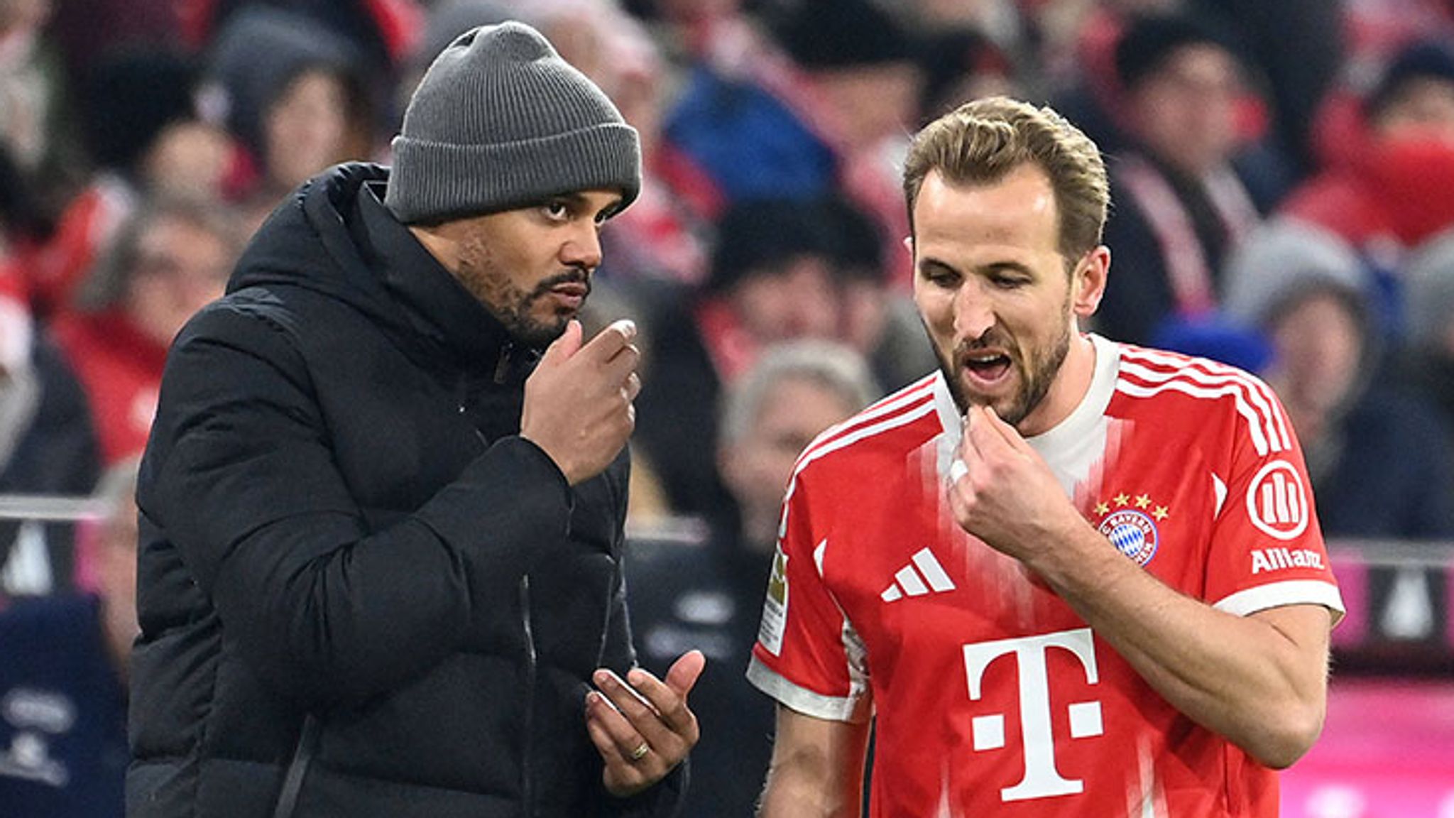 Bayern-Coach Vincent Kompany vergleicht Harry Kane mit Toni Kroos ...